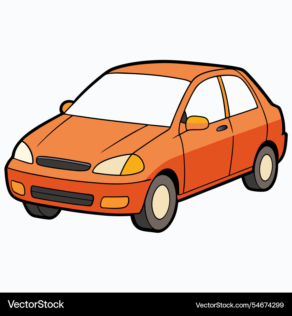 Chevy car flat design Royalty Free Vector Image