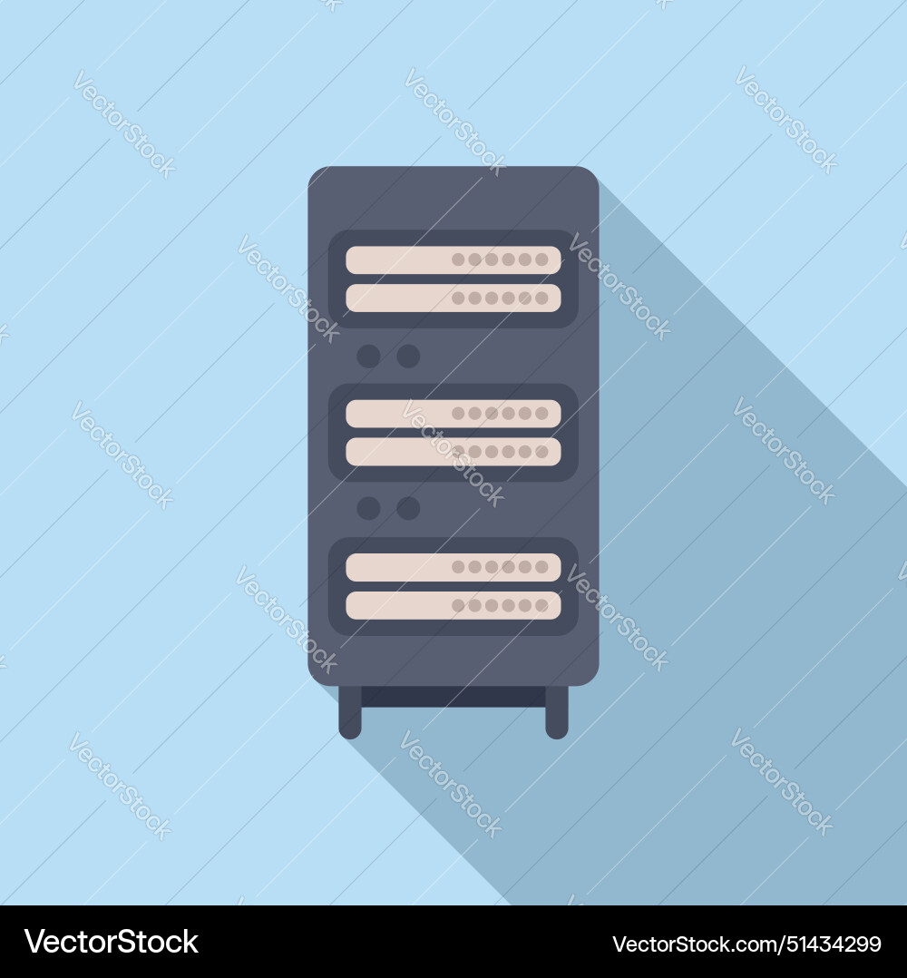 Modern server rack Royalty Free Vector Image - VectorStock