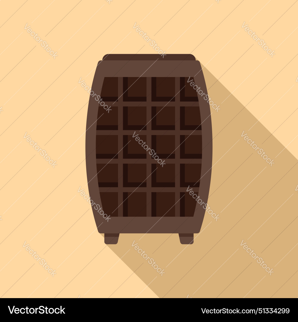 Simplistic of chocolate bar Royalty Free Vector Image