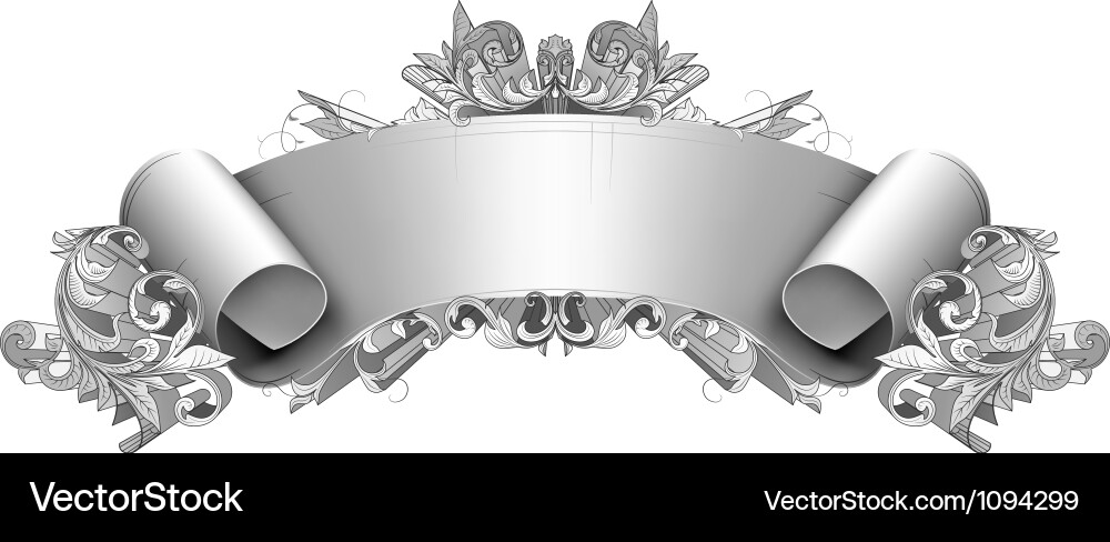 Vintage detailed banner Royalty Free Vector Image
