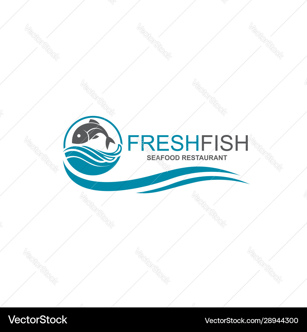 Abstract fish icon Royalty Free Vector Image - VectorStock