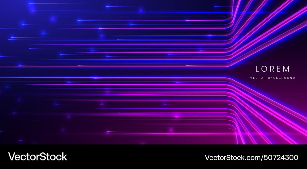 Abstract technology futuristic glowing neon blue Vector Image