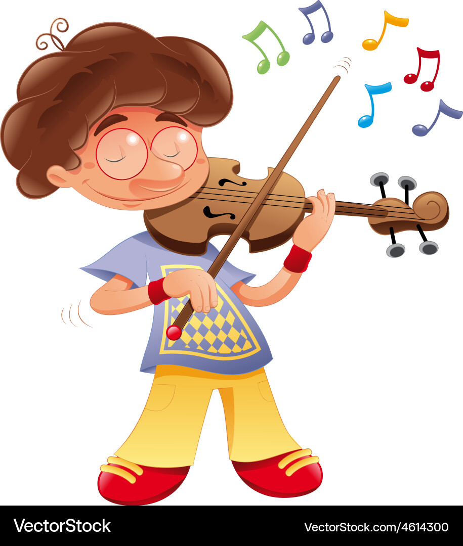 Baby musician Royalty Free Vector Image - VectorStock