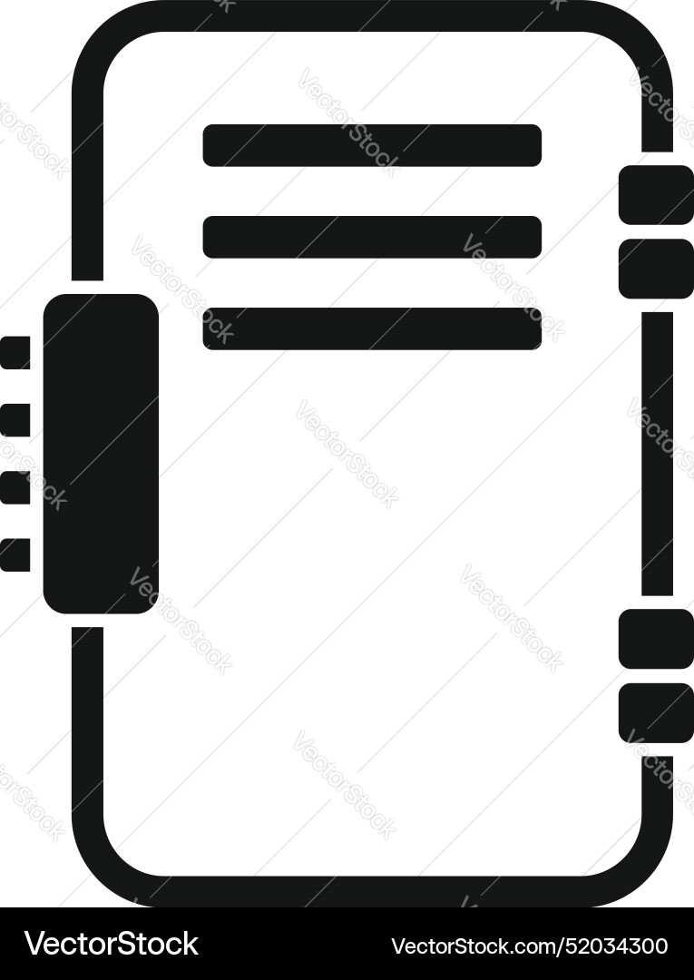 Electronic signature pad being used for document Vector Image