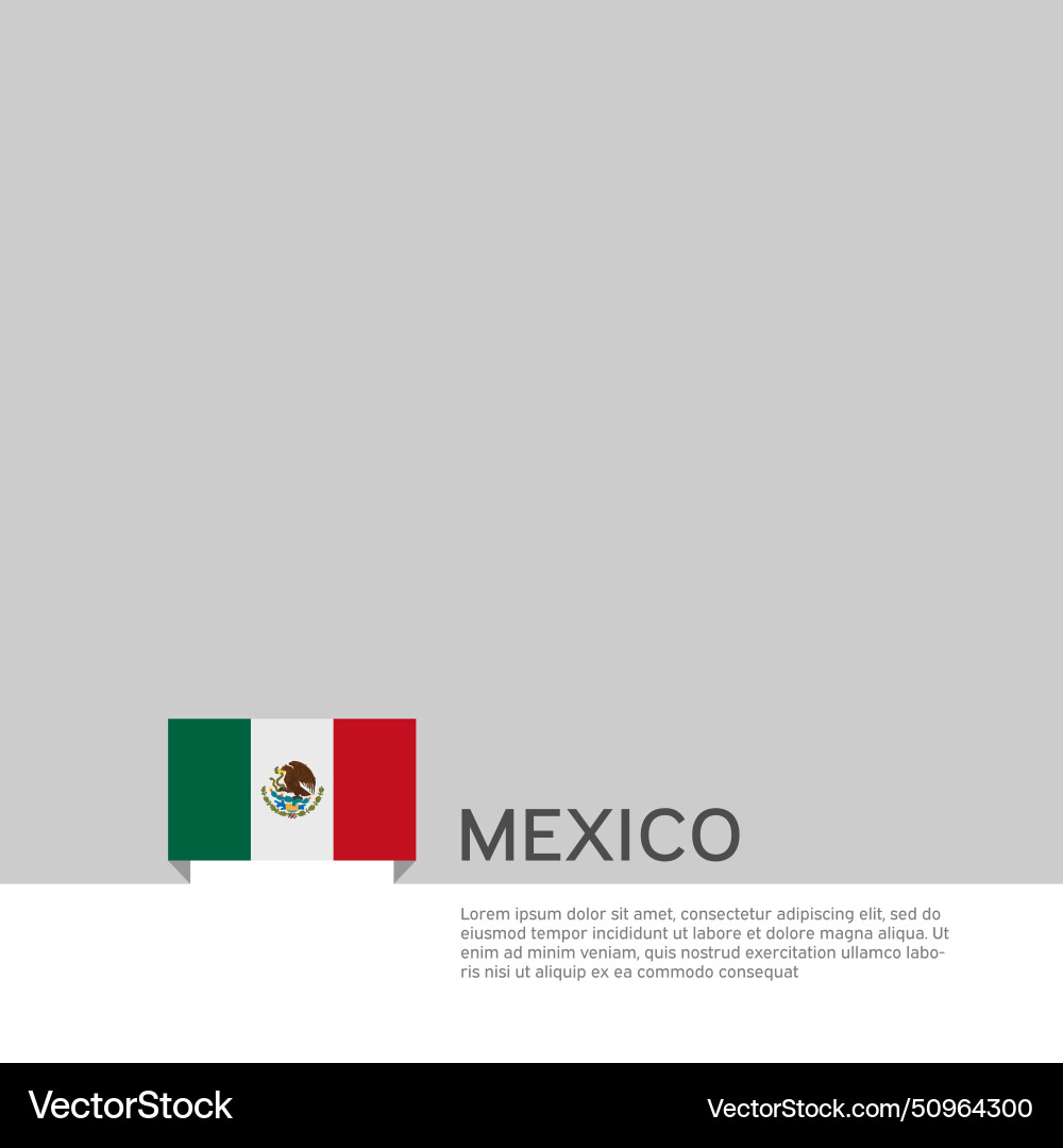 Mexico flag background state patriotic mexican Vector Image