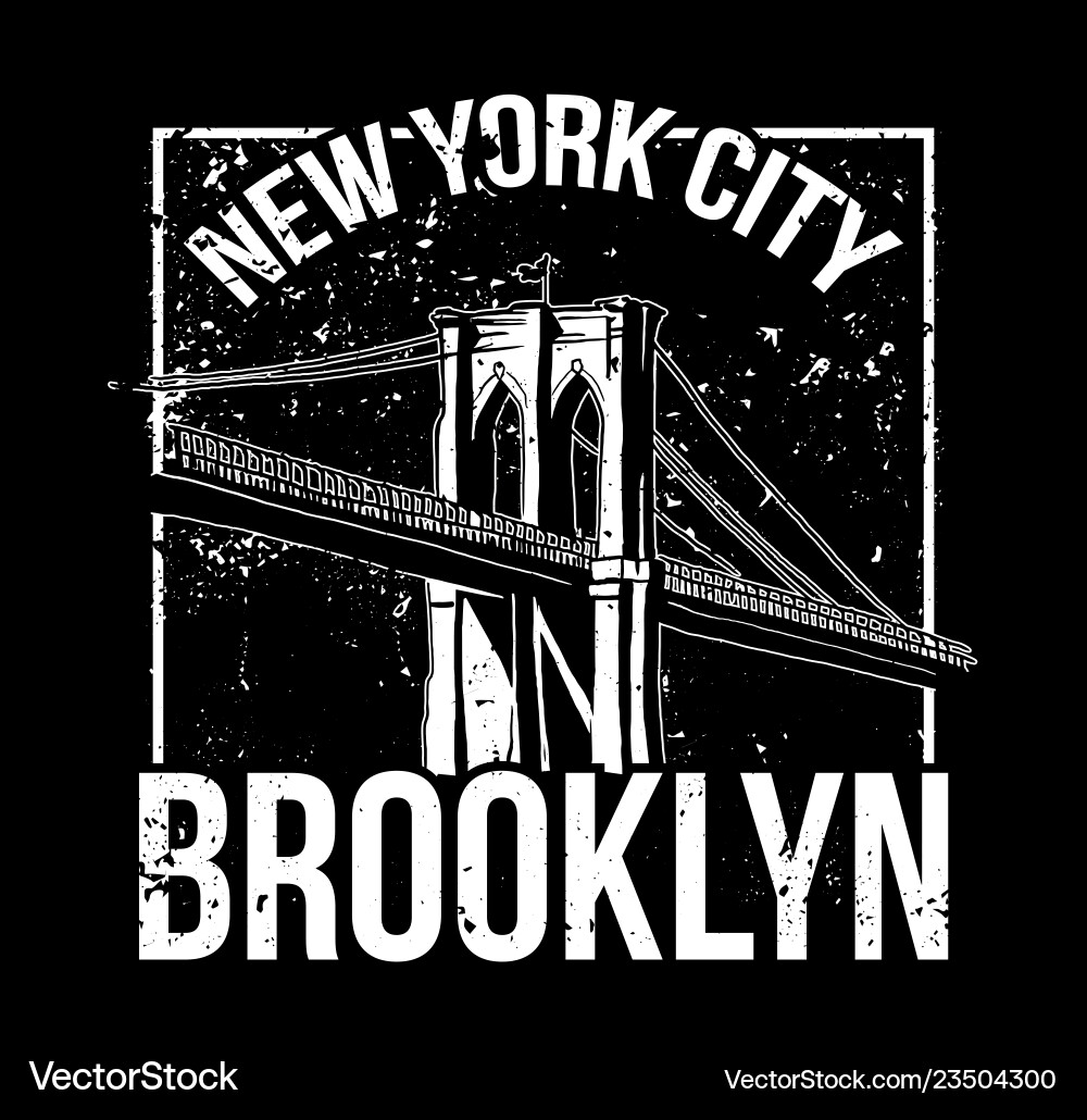 Nyc brooklyn Royalty Free Vector Image - VectorStock