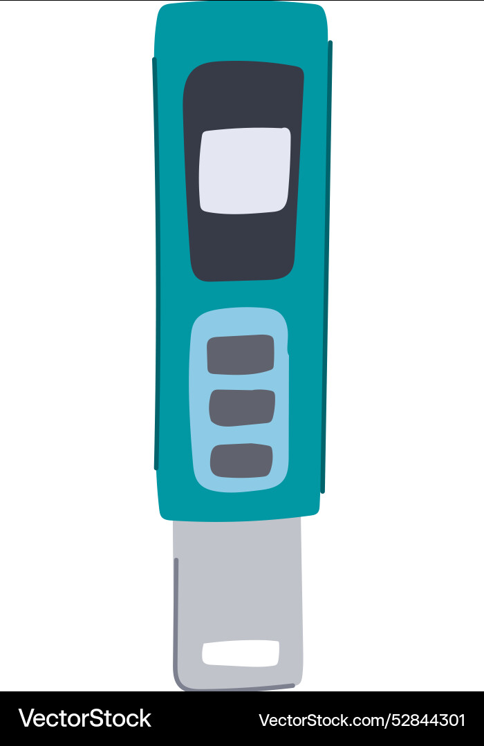 Calibration ph meter cartoon Royalty Free Vector Image
