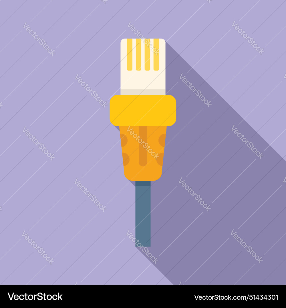 Flat design of an ethernet Royalty Free Vector Image