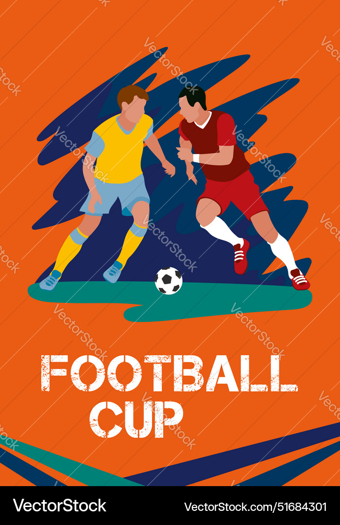 Football cup design template 1 Royalty Free Vector Image