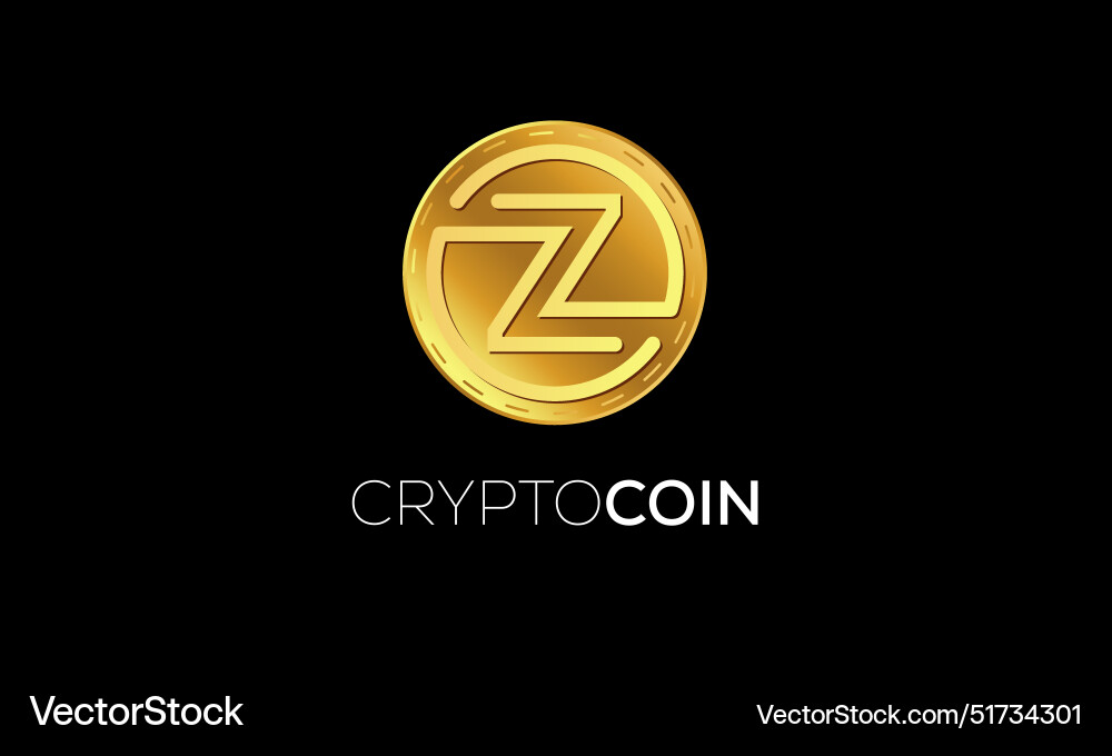 Letter z coin logo Royalty Free Vector Image - VectorStock