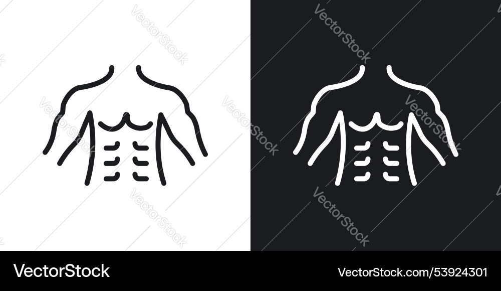 Male torso icon Royalty Free Vector Image - VectorStock
