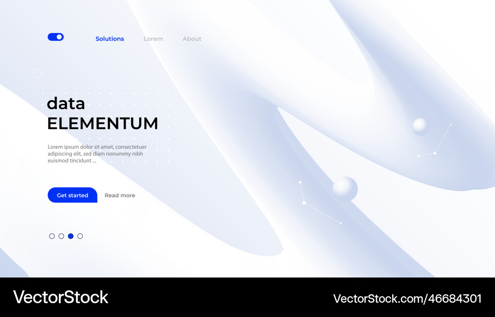 Neumorphism poster with gradient light wave Vector Image
