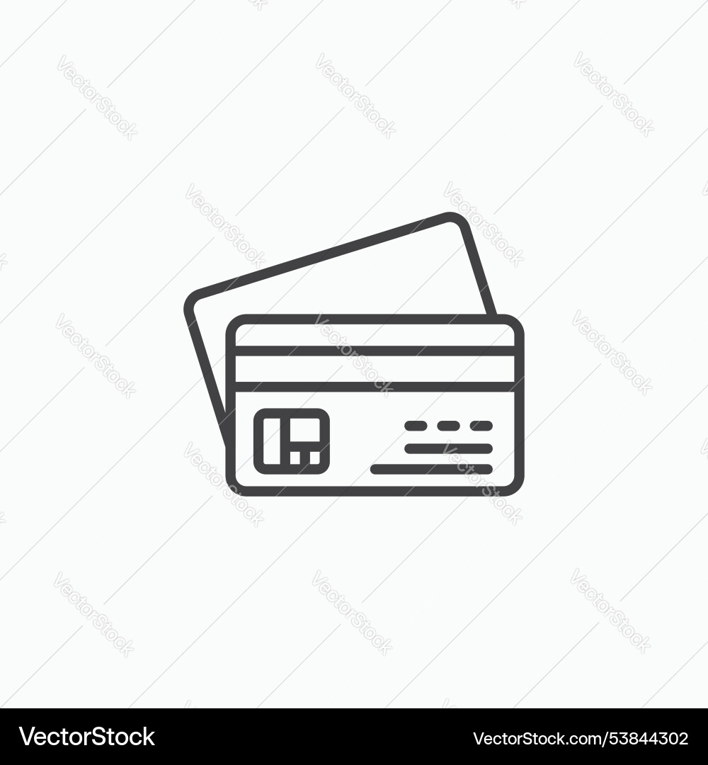 Credit card icon set Royalty Free Vector Image