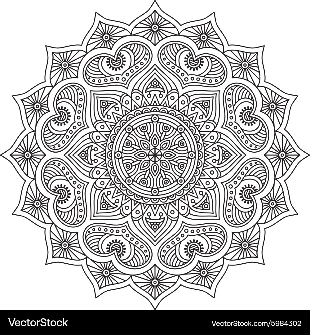Mandala Royalty Free Vector Image - VectorStock