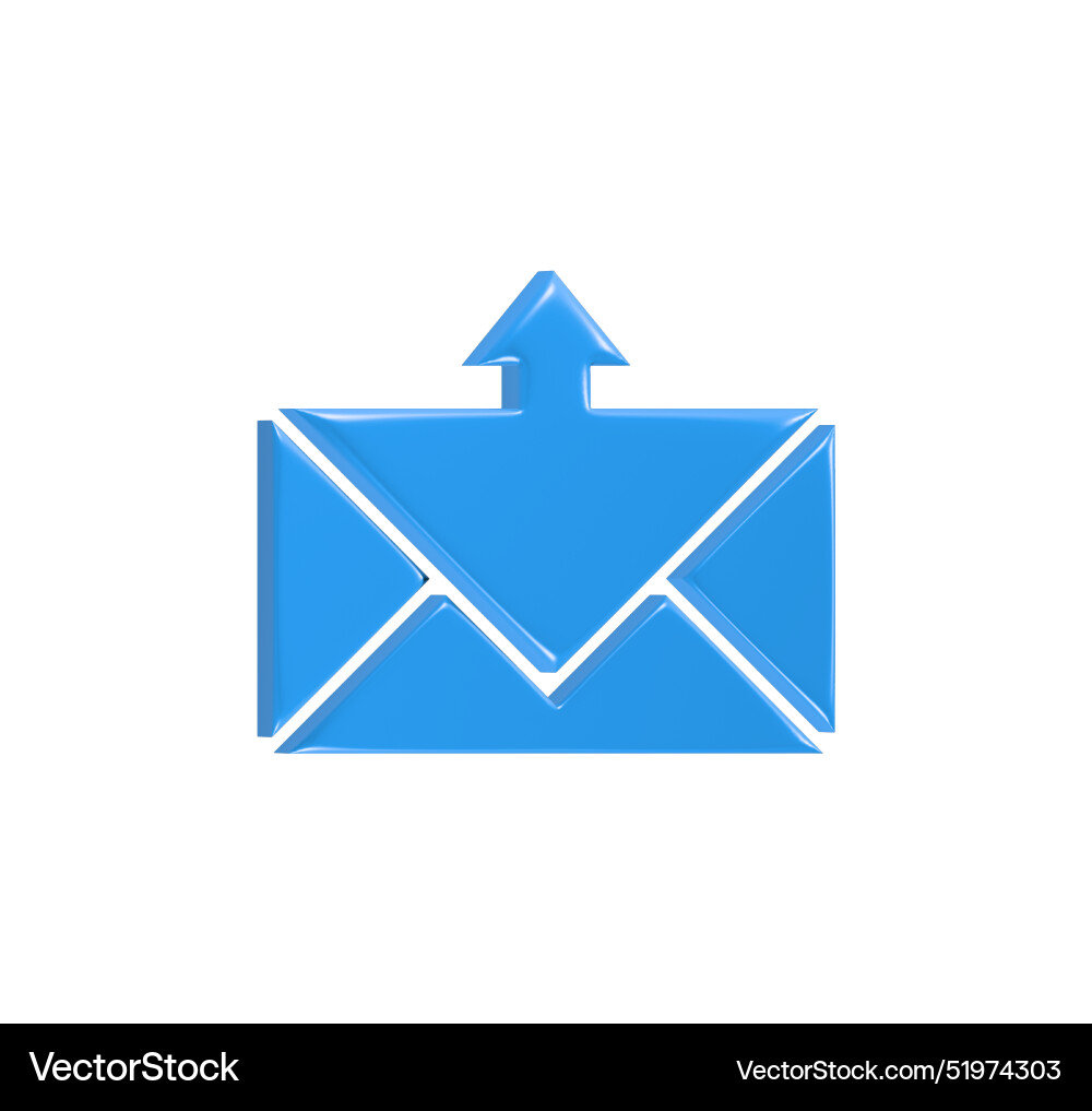 3d email icon Royalty Free Vector Image - VectorStock