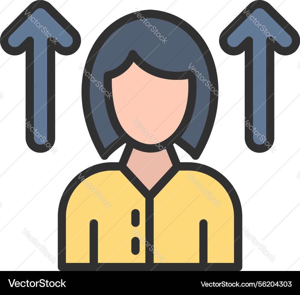 Evolution outline filled icon Royalty Free Vector Image