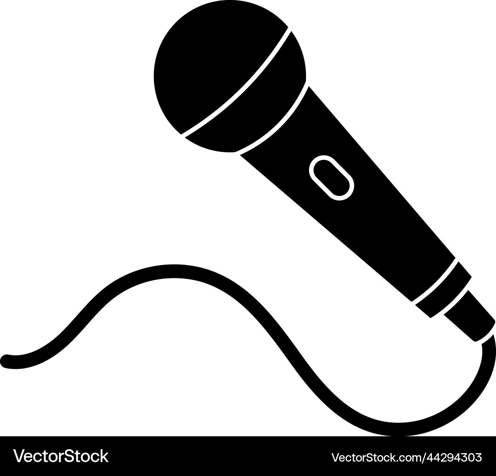 Microphone Icon Template Royalty Free Vector Image