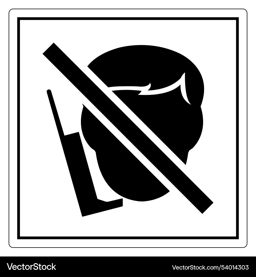 No phone use allowed sign Royalty Free Vector Image