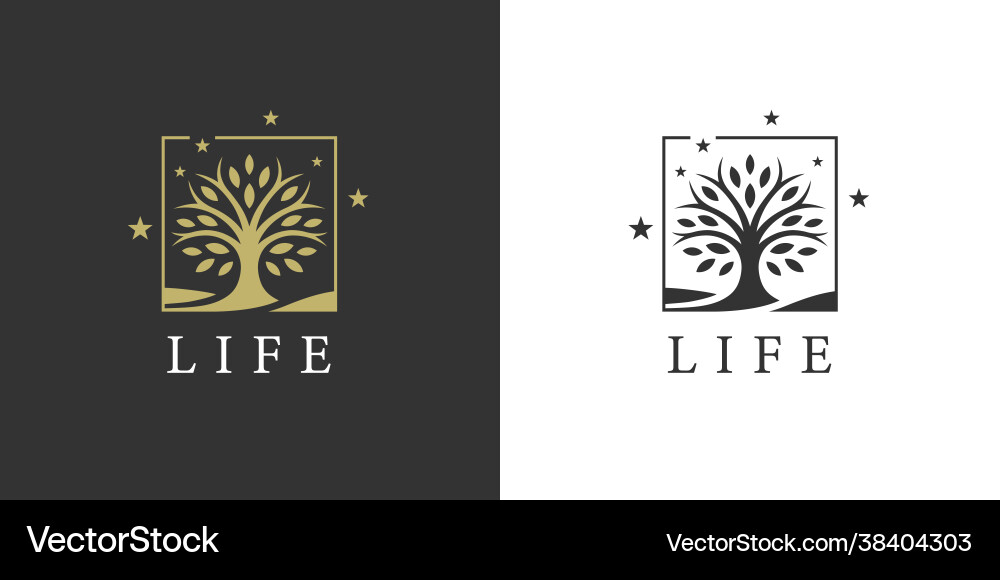 Tree life logo icon Royalty Free Vector Image - VectorStock