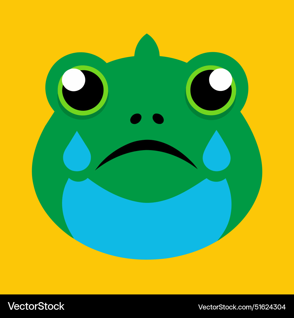 Bullfrog frog cries icon Royalty Free Vector Image