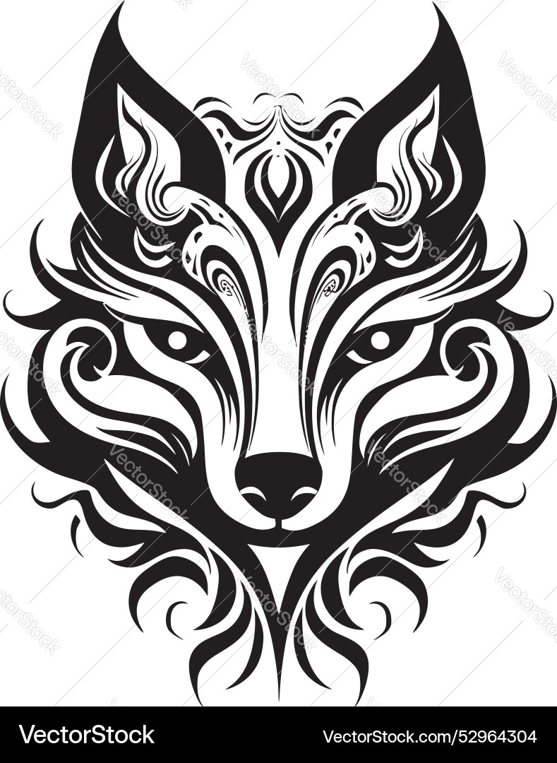 Dashing fox dynamo car iconic logo foxcraft Vector Image