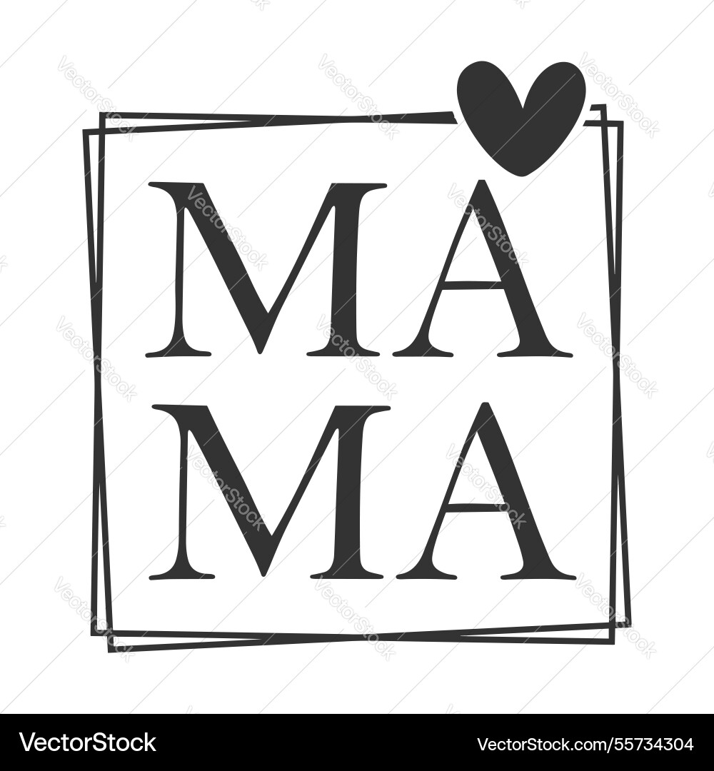 Mama Silhouette Clip Art Royalty Free Vector Image