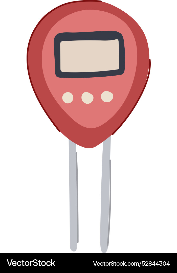 Probe ph meter cartoon Royalty Free Vector Image