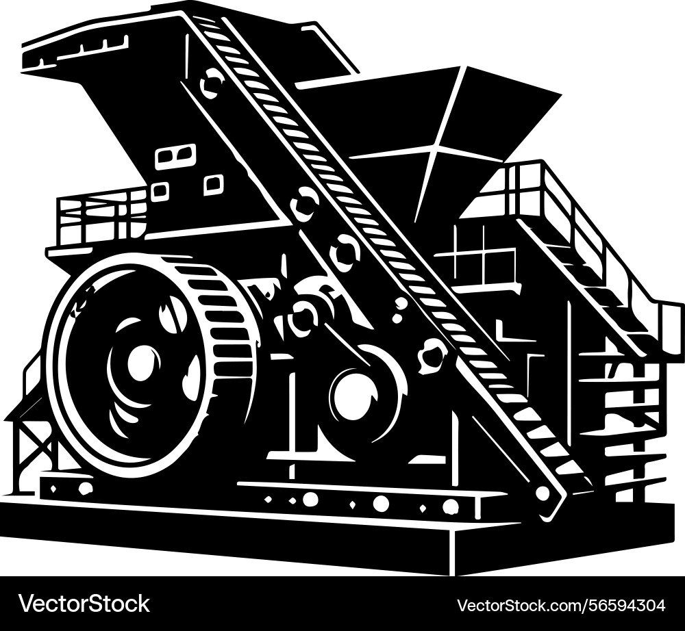 Simple icon of a crushers logo design Royalty Free Vector
