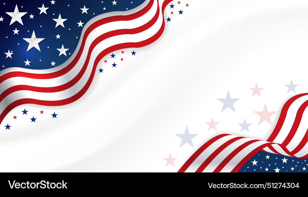 Usa color flag concept background Royalty Free Vector Image