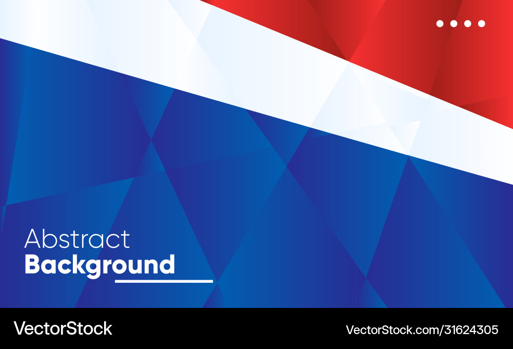 Hintergrund niedrige Poly rot blau weiße Farben Vektorbild