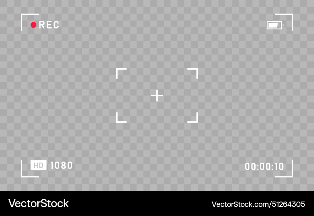 Camera horizontal viewfinder template Royalty Free Vector
