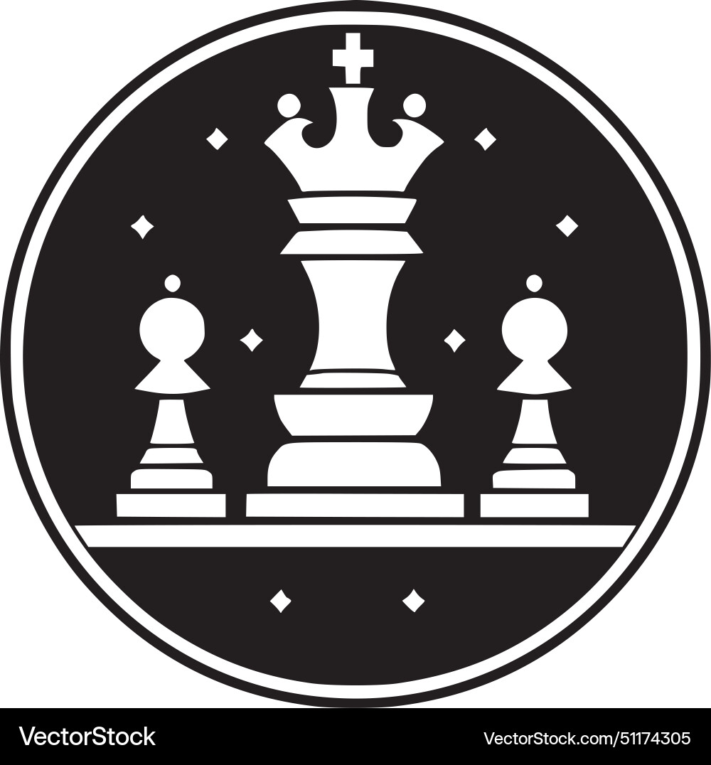 Chess - high quality logo - ideal for t-shirt Vector Image