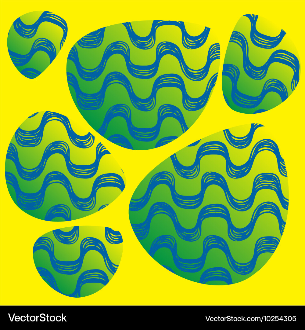 Ipanema beach pattern set Royalty Free Vector Image