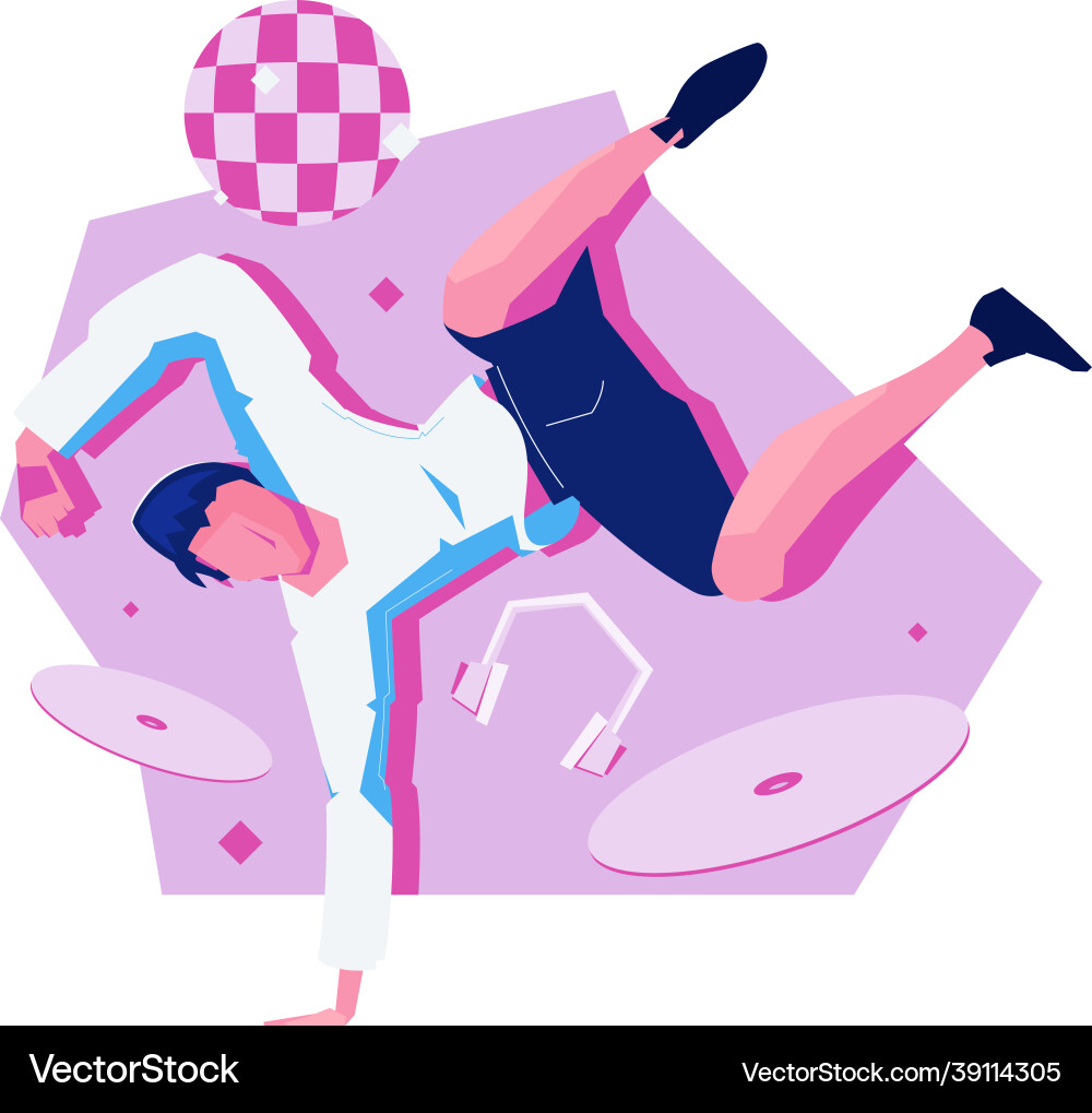 Night club composition Royalty Free Vector Image