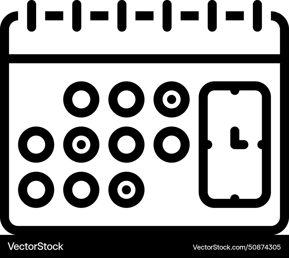 Schedule Royalty Free Vector Image - VectorStock