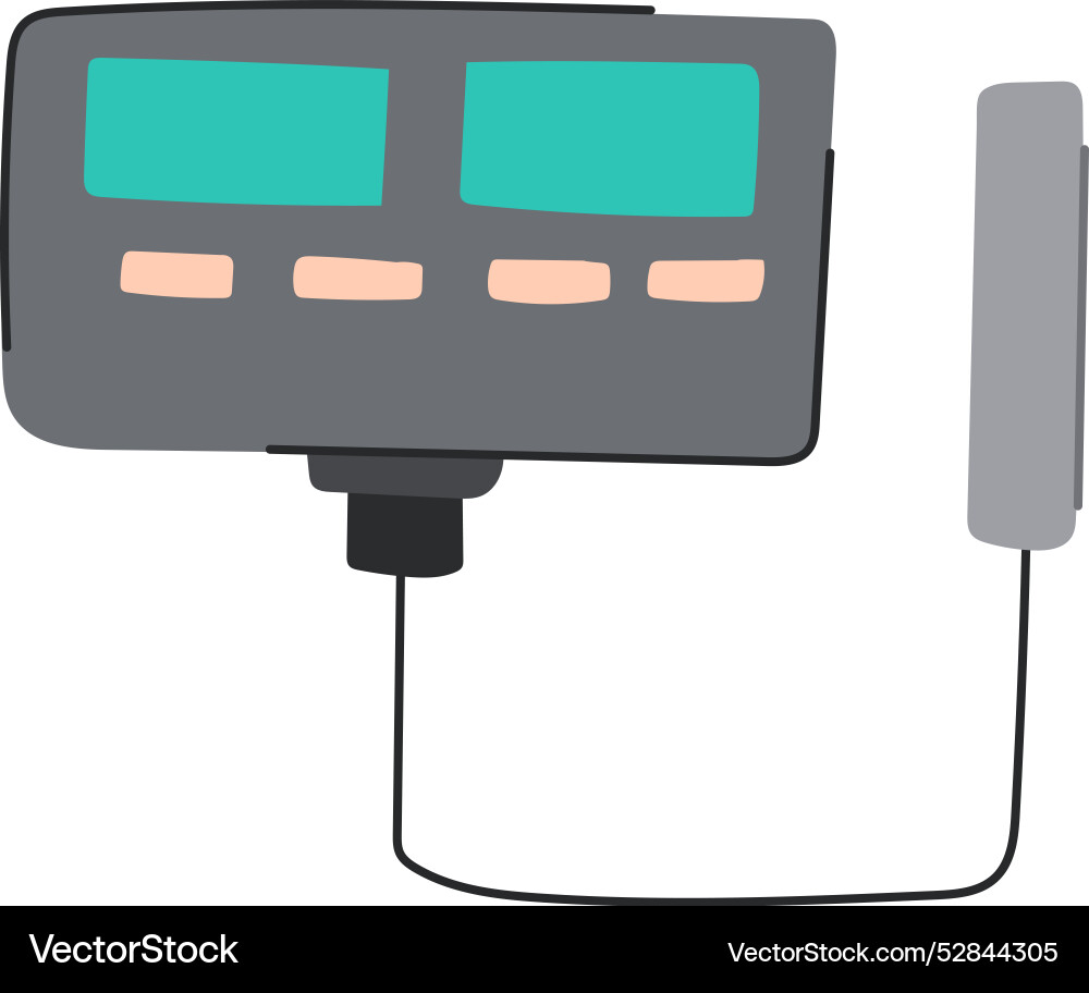 Sensor ph meter cartoon Royalty Free Vector Image