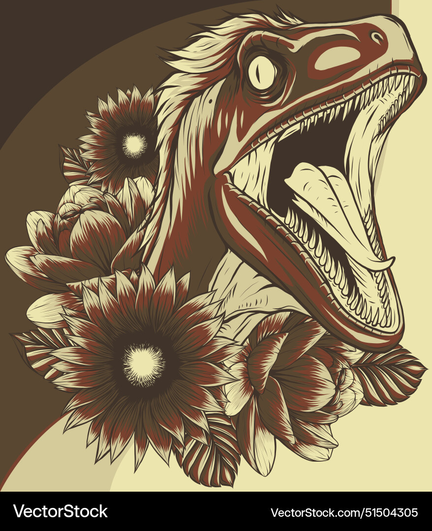 Velociraptor dinosaur Royalty Free Vector Image