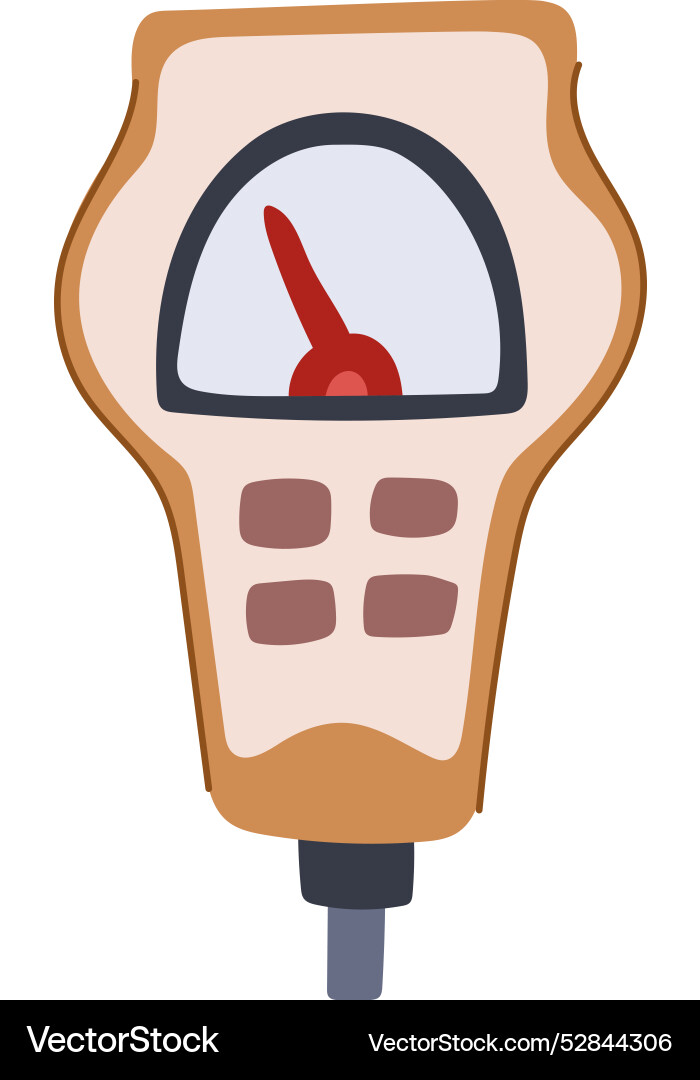 Accuracy ph meter cartoon Royalty Free Vector Image