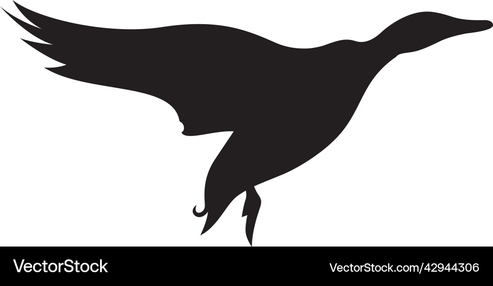 Duck hunting template Royalty Free Vector Image