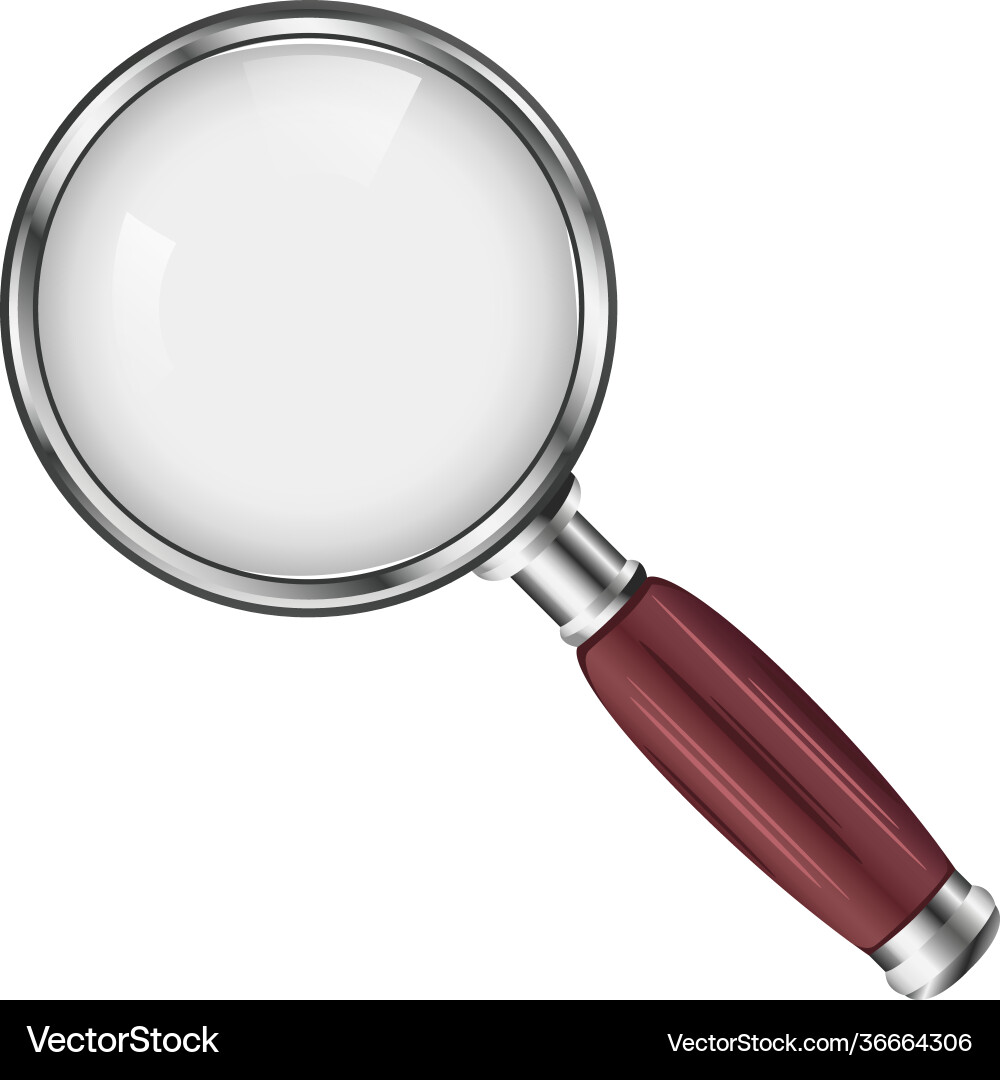 Magnifying glass Royalty Free Vector Image - VectorStock