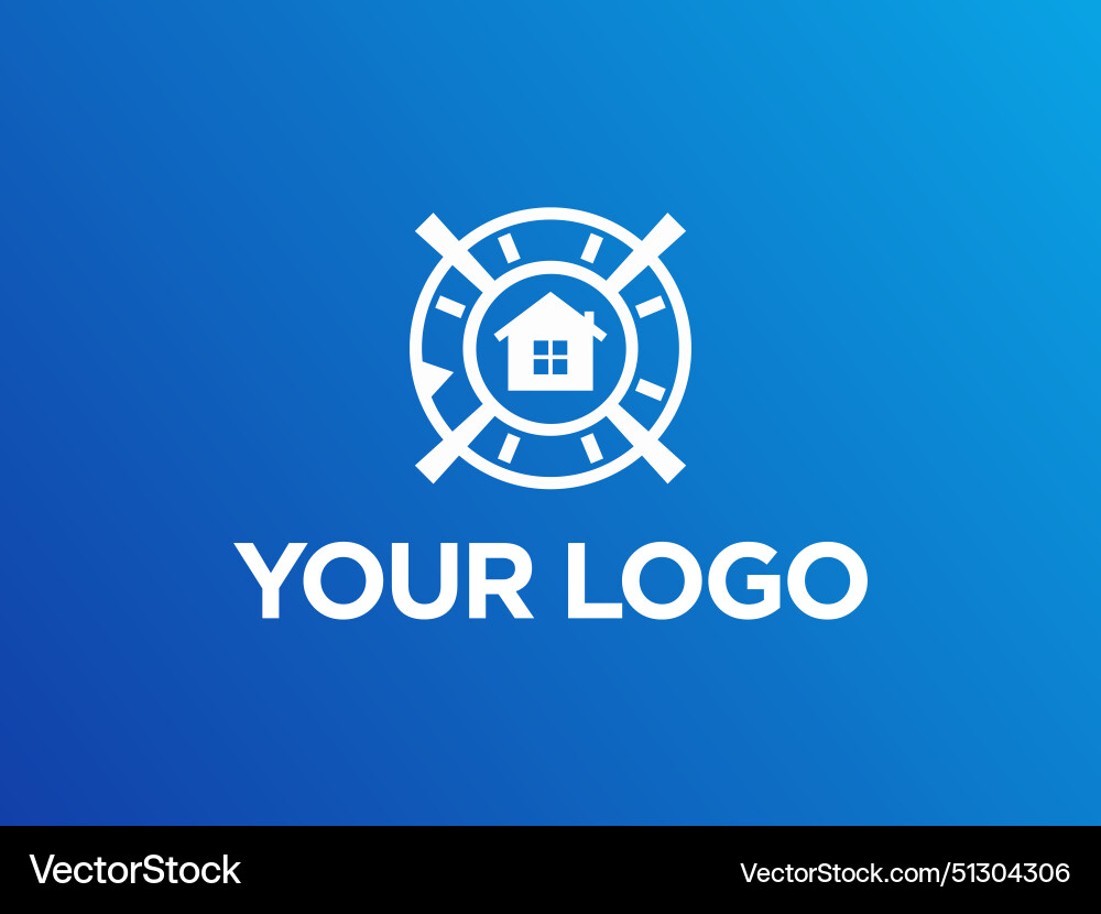 Modern professional logo with an image of a safe Vector Image