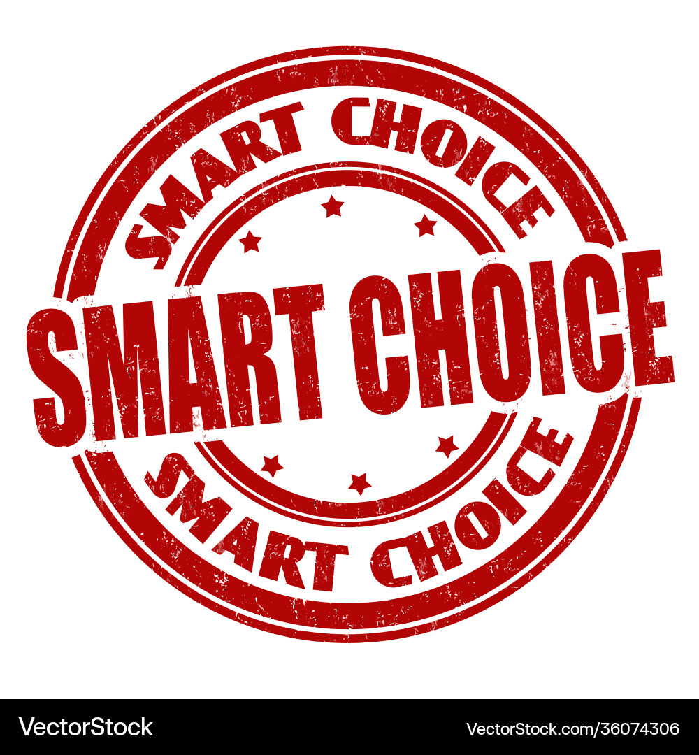 Smart choice grunge rubber stamp Royalty Free Vector Image