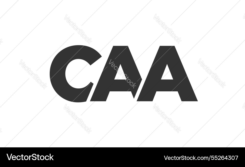Caa logo design template with strong and modern Vector Image