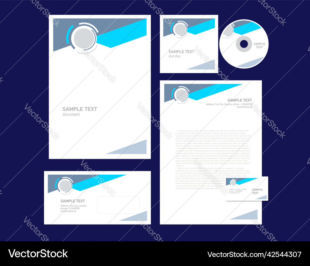 Corporate Brand Book Template Royalty Free Vector Image