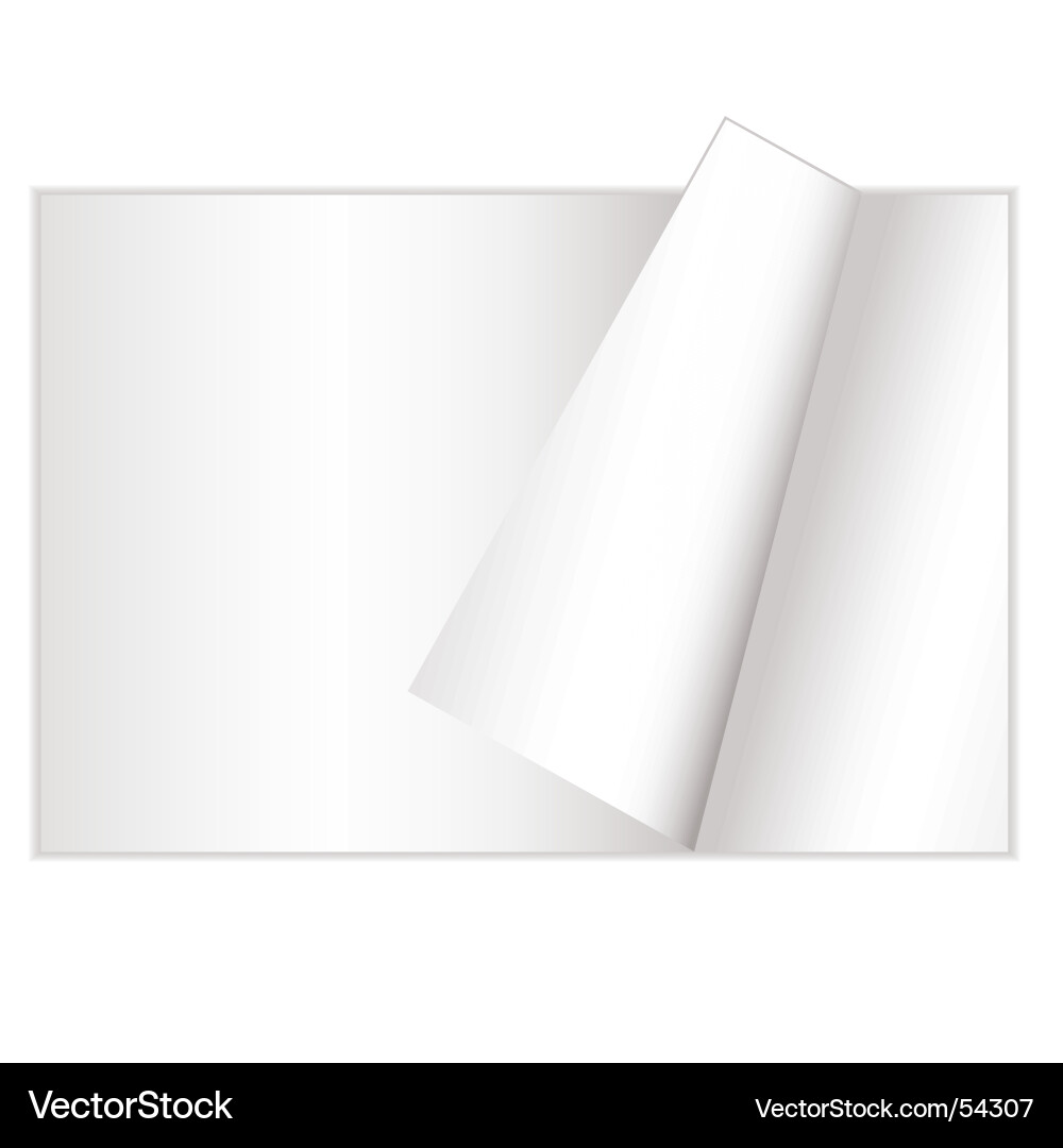 Curled Page Royalty Free Vector Image - VectorStock