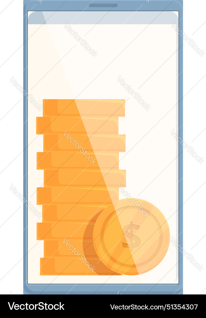 Image displaying stack of coins inside Royalty Free Vector