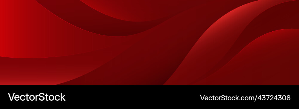 Abstract elegant red gradient wave background Vector Image
