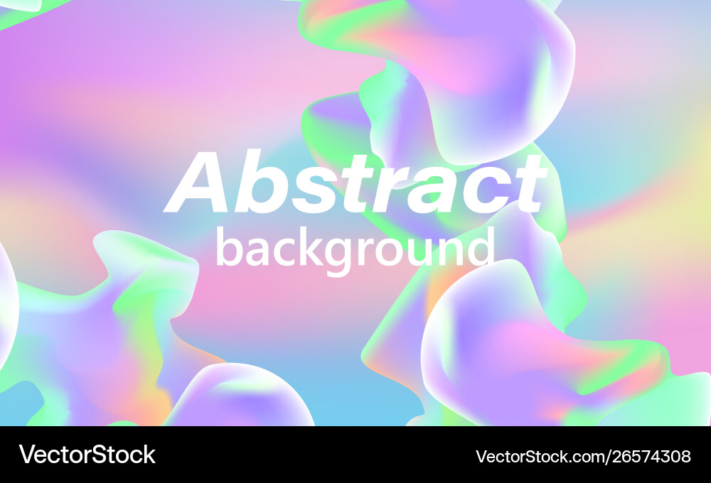 Fluid shapes composition Royalty Free Vector Image