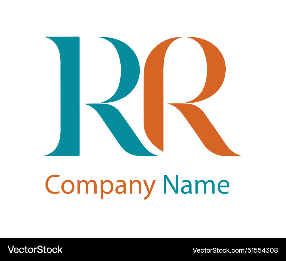 Rr business logo Royalty Free Vector Image - VectorStock