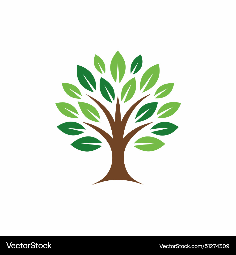 Tree with roots Royalty Free Vector Image - VectorStock